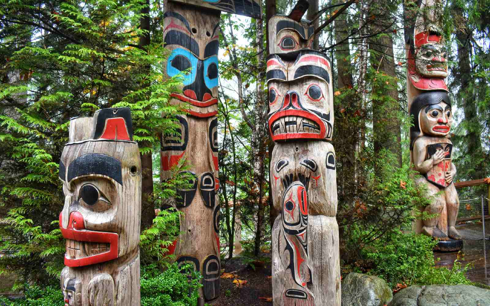 Kia'palano: Totem Poles at Capilano Suspension Bridge - Vancouver Planner